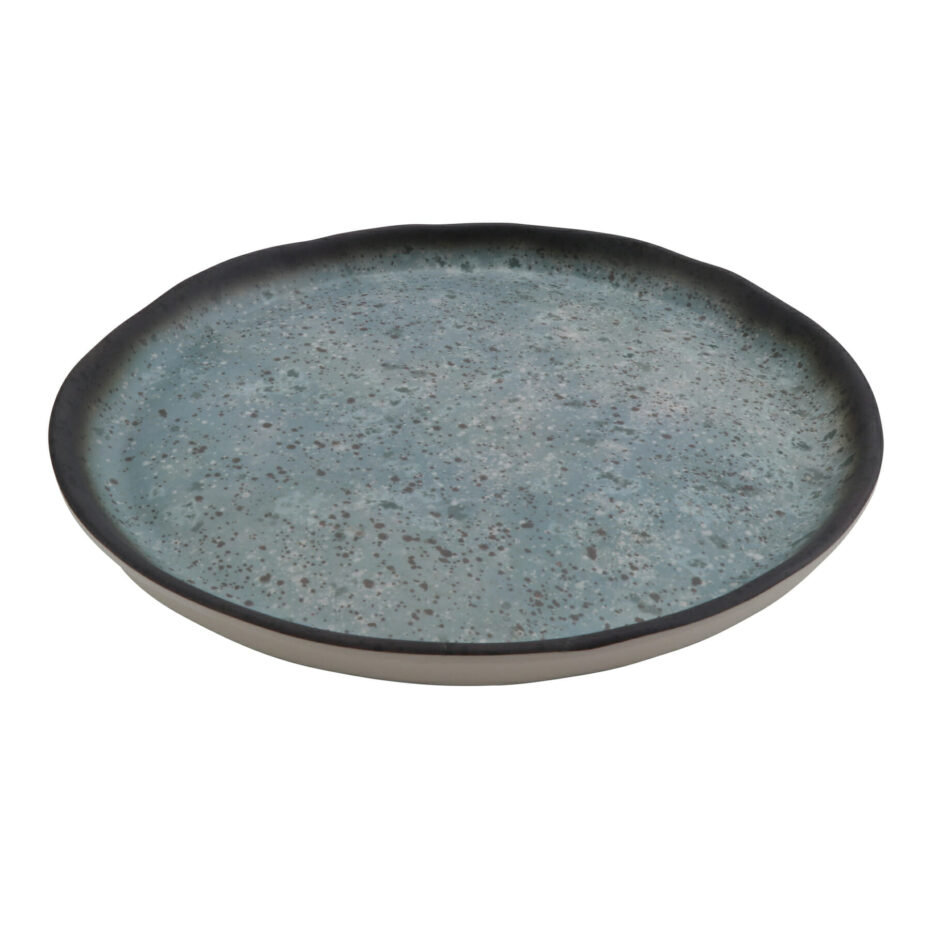 21141-REB - 10" savor robin egg blue round melamine plate, 10"L x 10"W ...