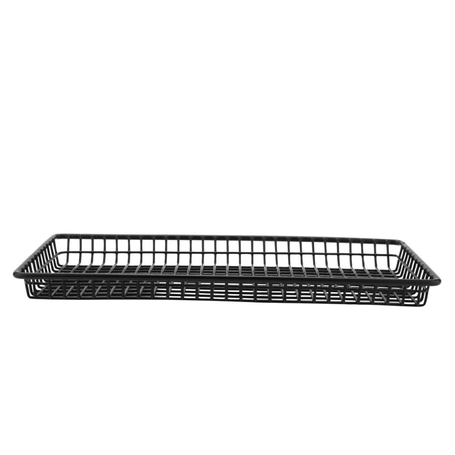 4-35814 - 14" x 7" Rectangular Grid Basket, 1" Tall - G.E.T