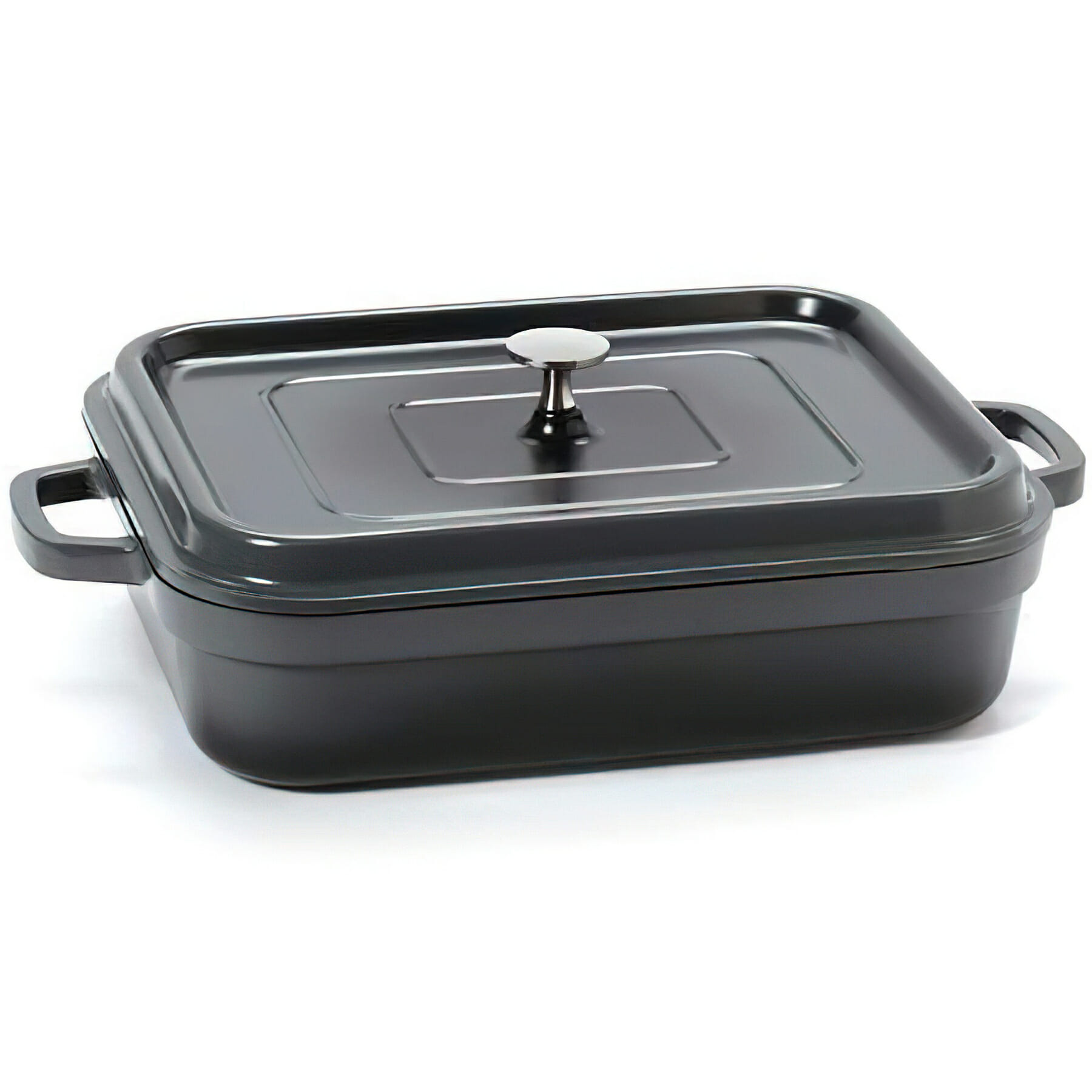 CA-017-GR/BK/CC - 7.5 qt. Cast Aluminum, Grey with Clear Coat and Black ...