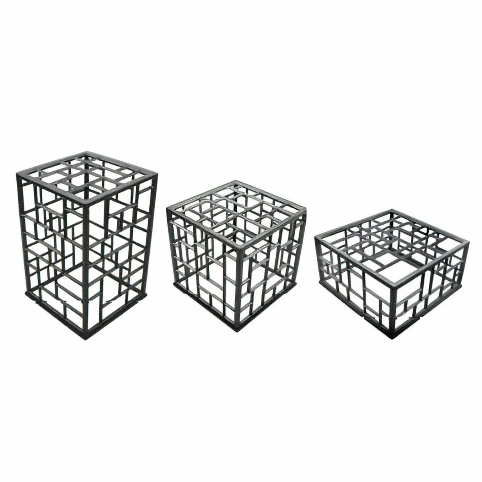 MONPDCSETST - Set of 3, Steel, Powder-Coated Aluminum, Mondrian Risers ...