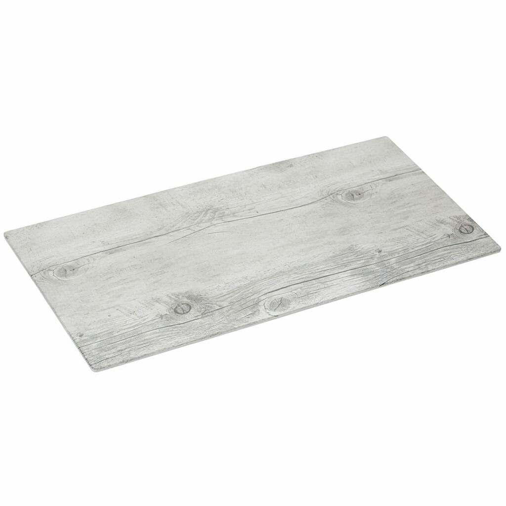 SB-2010-WBW - 20" x 10" Rectangular Melamine Faux White Birch Wood ...