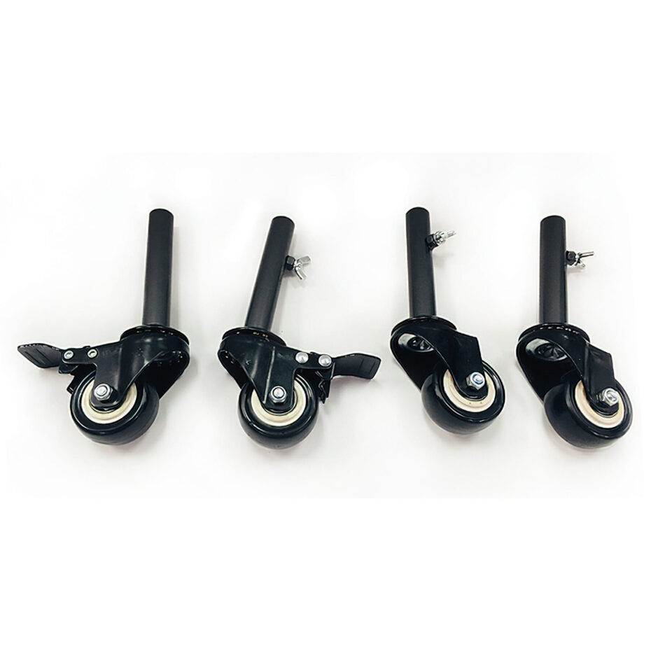WHEEL-MG - Stem Swivel Locking Polyurethane 2" Dia. Caster Wheels Set ...