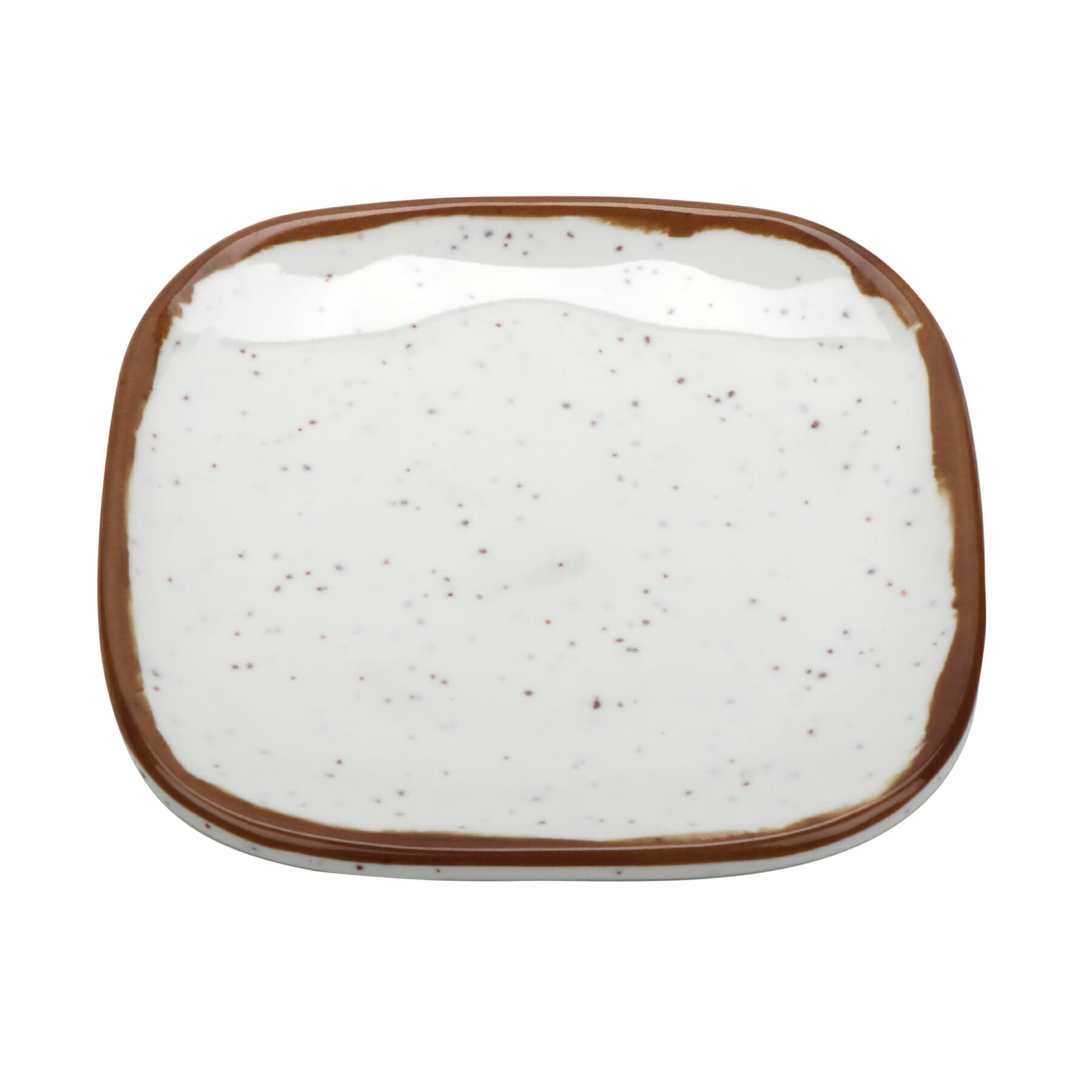 4″ Melamine, Small Square Bread/Side Dish Plate, G.E.T. Rustic Mill ...